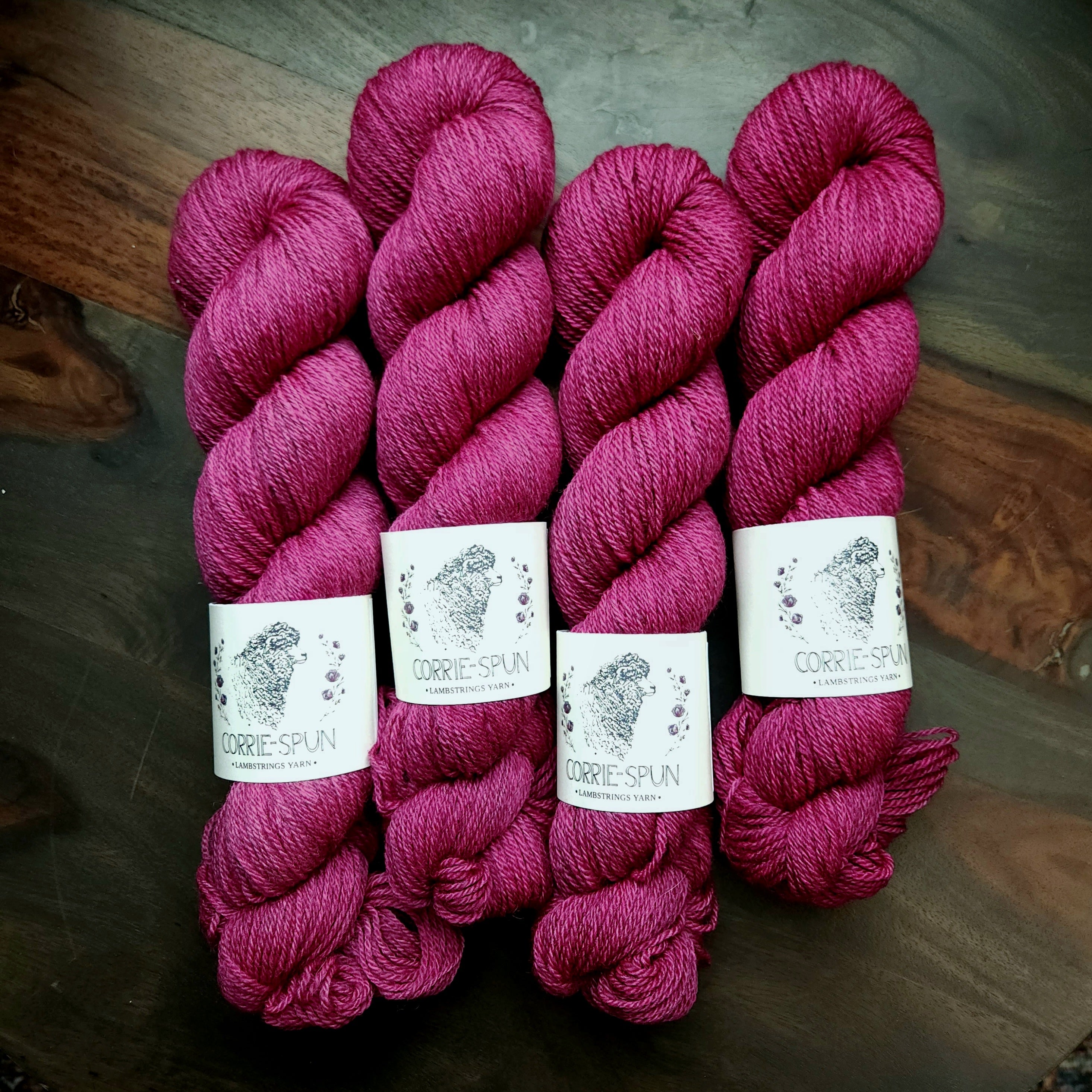 Corrie-Spun DK- Cherry Bomb – Lambstrings Yarn